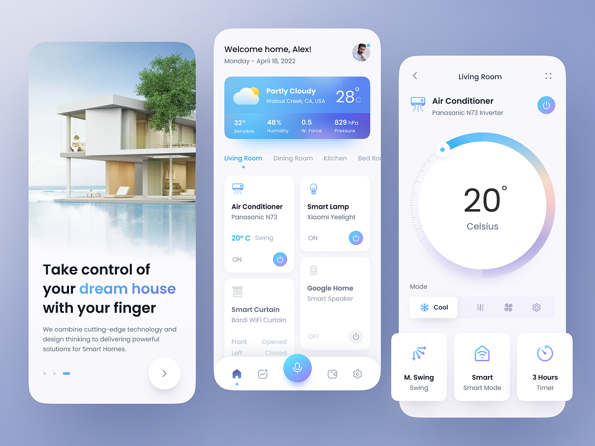 HOM - Smart Home Mobile App by Hyperfantasy on Dribbble