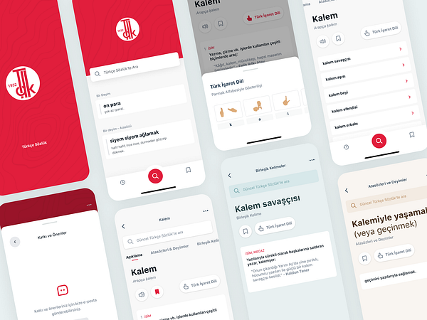 Turkish Dictionary — Application by Feyza Nur Demirci on Dribbble