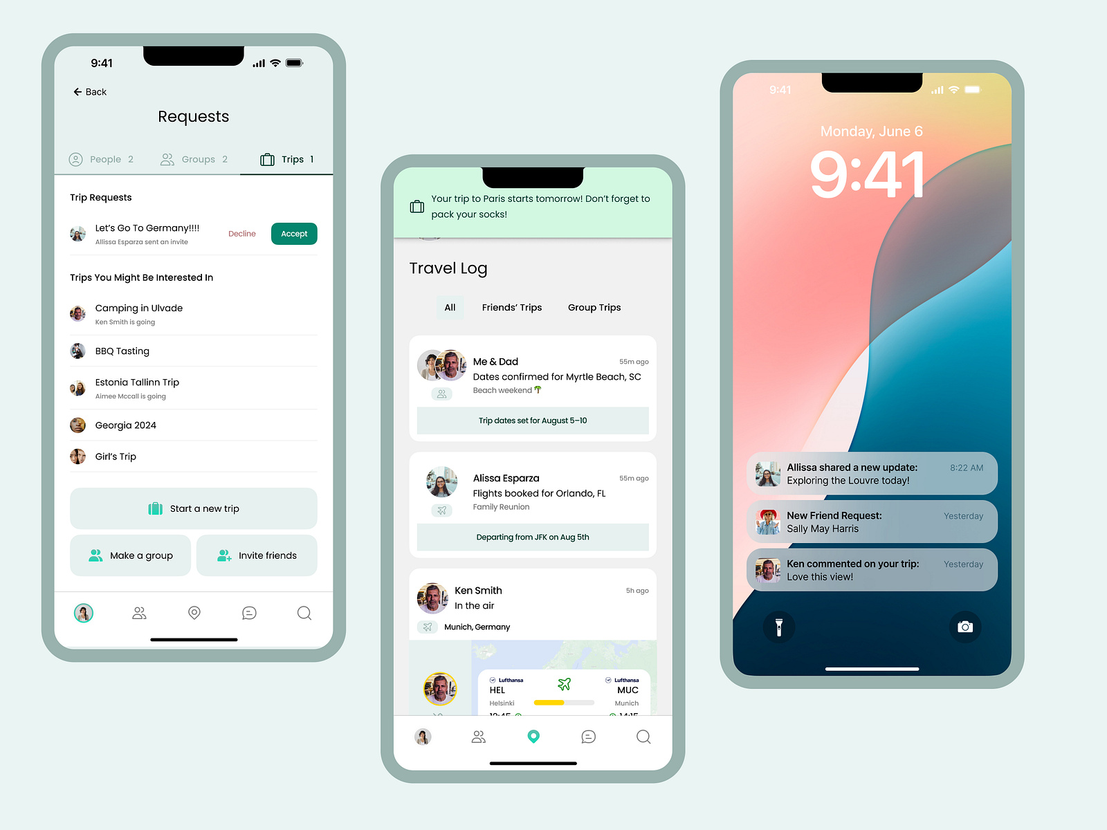 App notifications and requests by Lauren Chaloupka on Dribbble