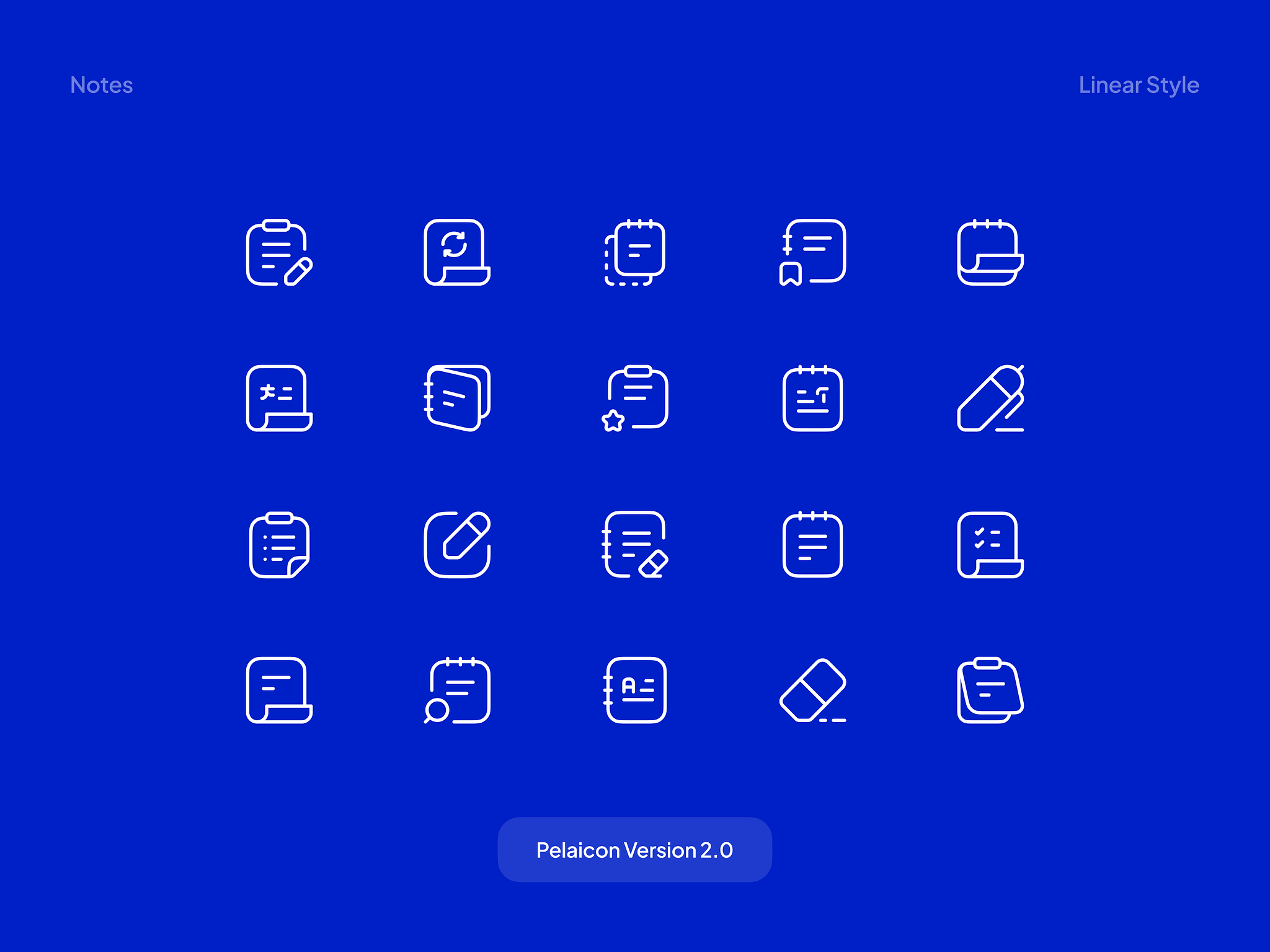 Notes Icons - Pelaicon v2.0 by Ho3ein for Pela Design on Dribbble