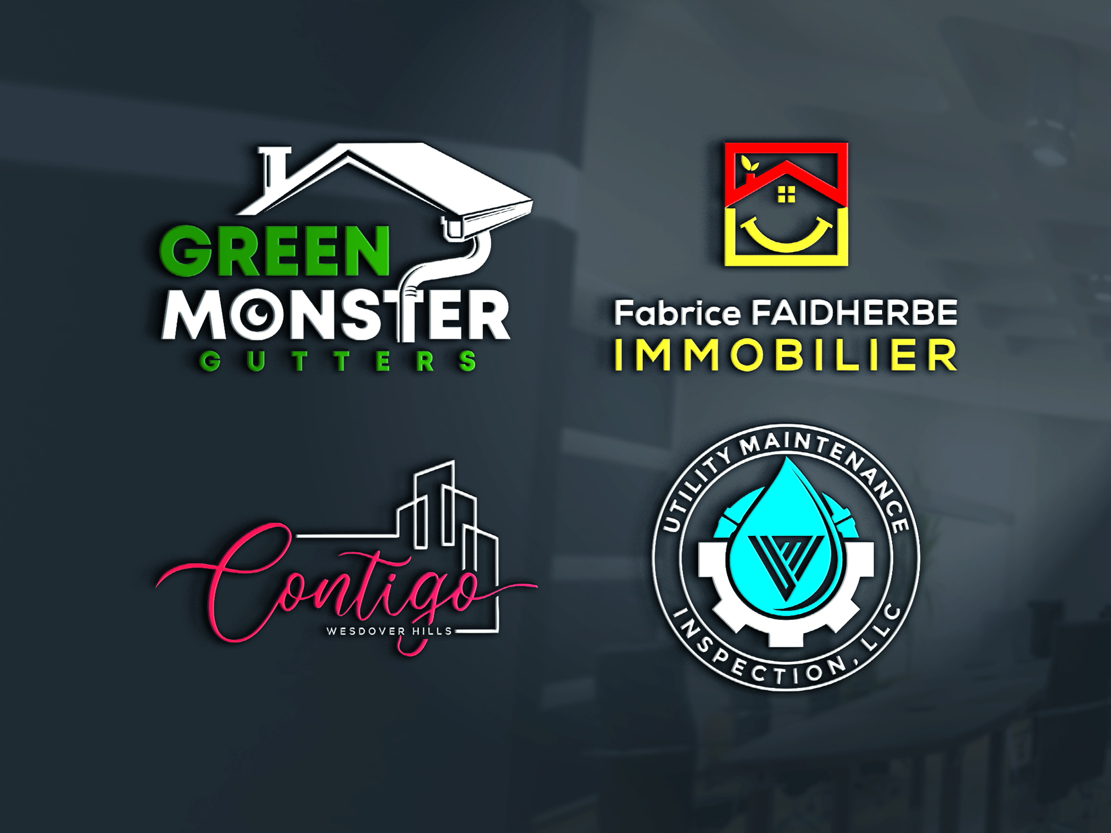 Contractions logos by invisible_man on Dribbble