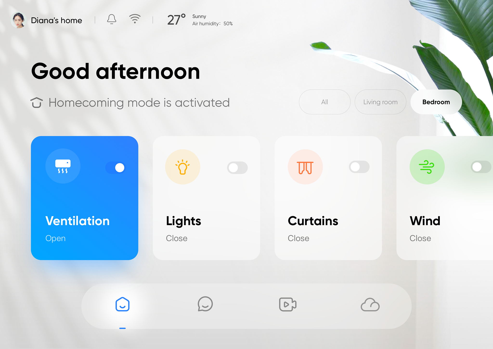 Smart home interface design by Chahua on Dribbble