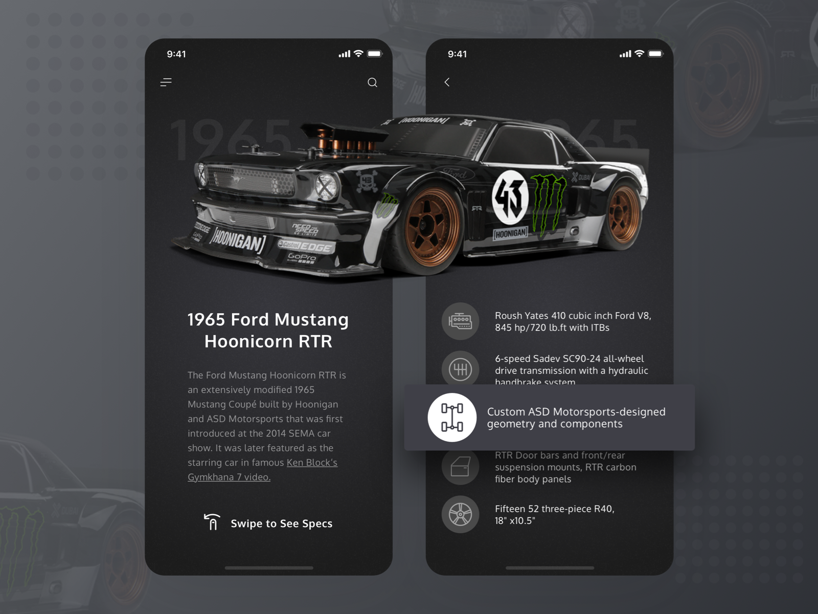 Drift Cars App | Mobile UI/UX Design by SkyNick on Dribbble