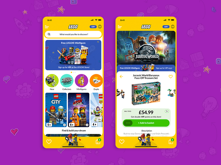 LEGO UX / UI Design - Lego Shop by UXDreamer 💜 on Dribbble
