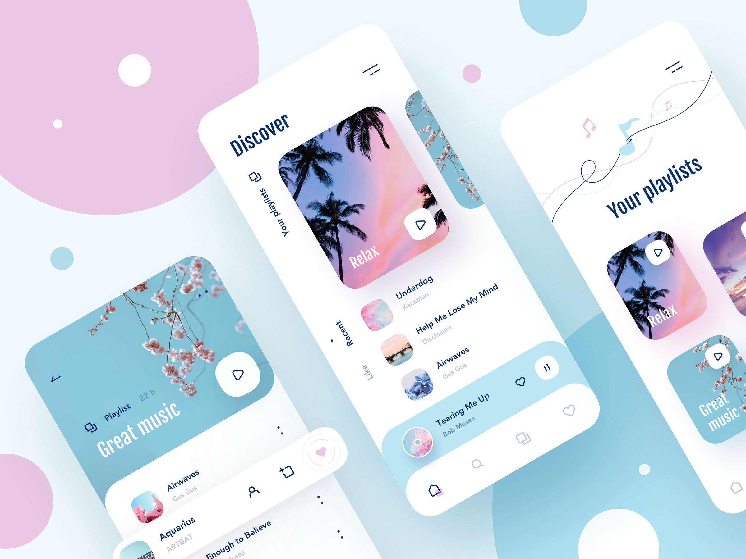 Music app IOS 3 by Julia Zinchenko 🇺🇦 on Dribbble