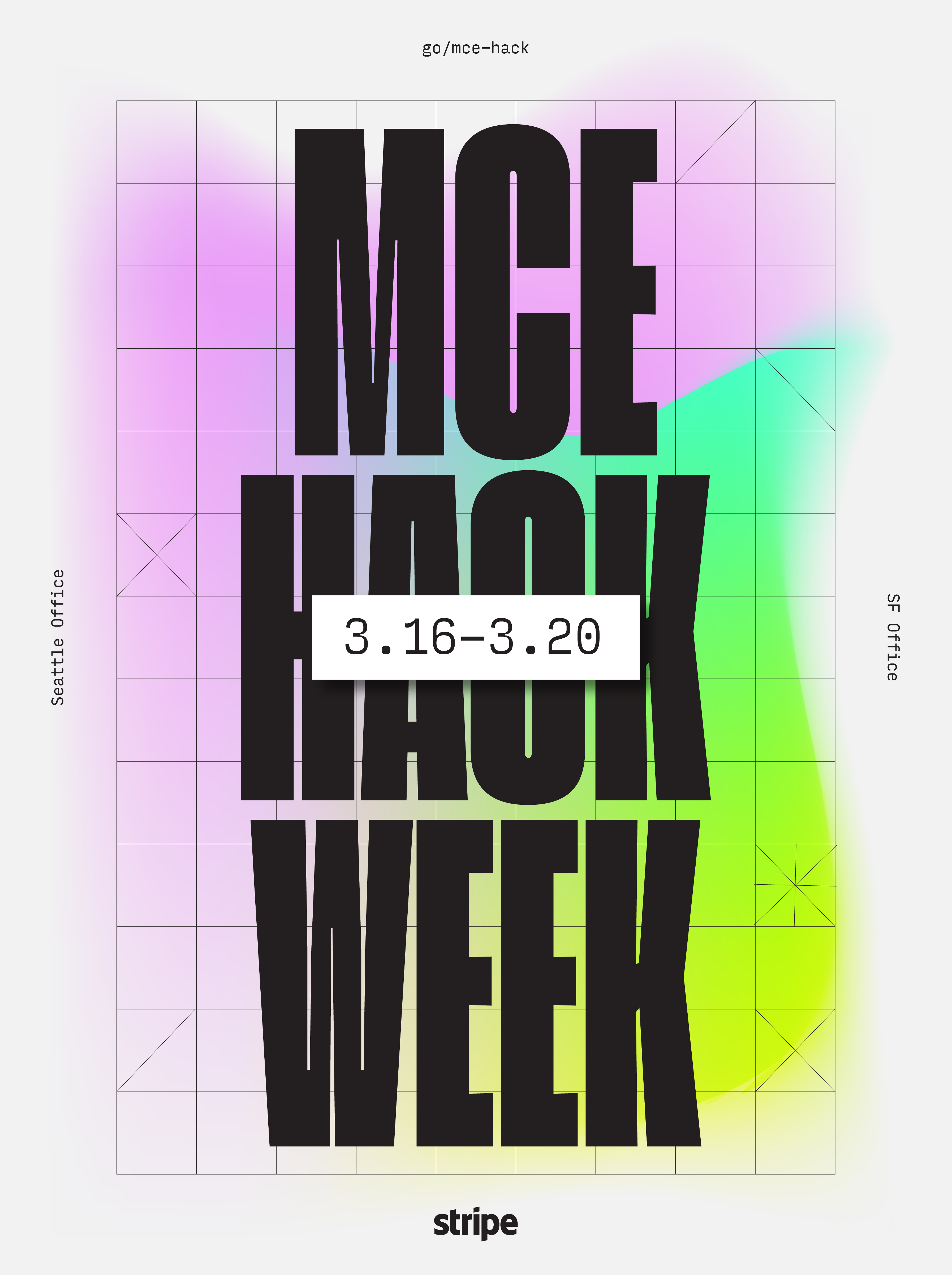 MCE hackathon Poster by Mercedes Bazan on Dribbble