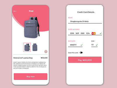 Check Out Screen by Isaiah Akojenu on Dribbble