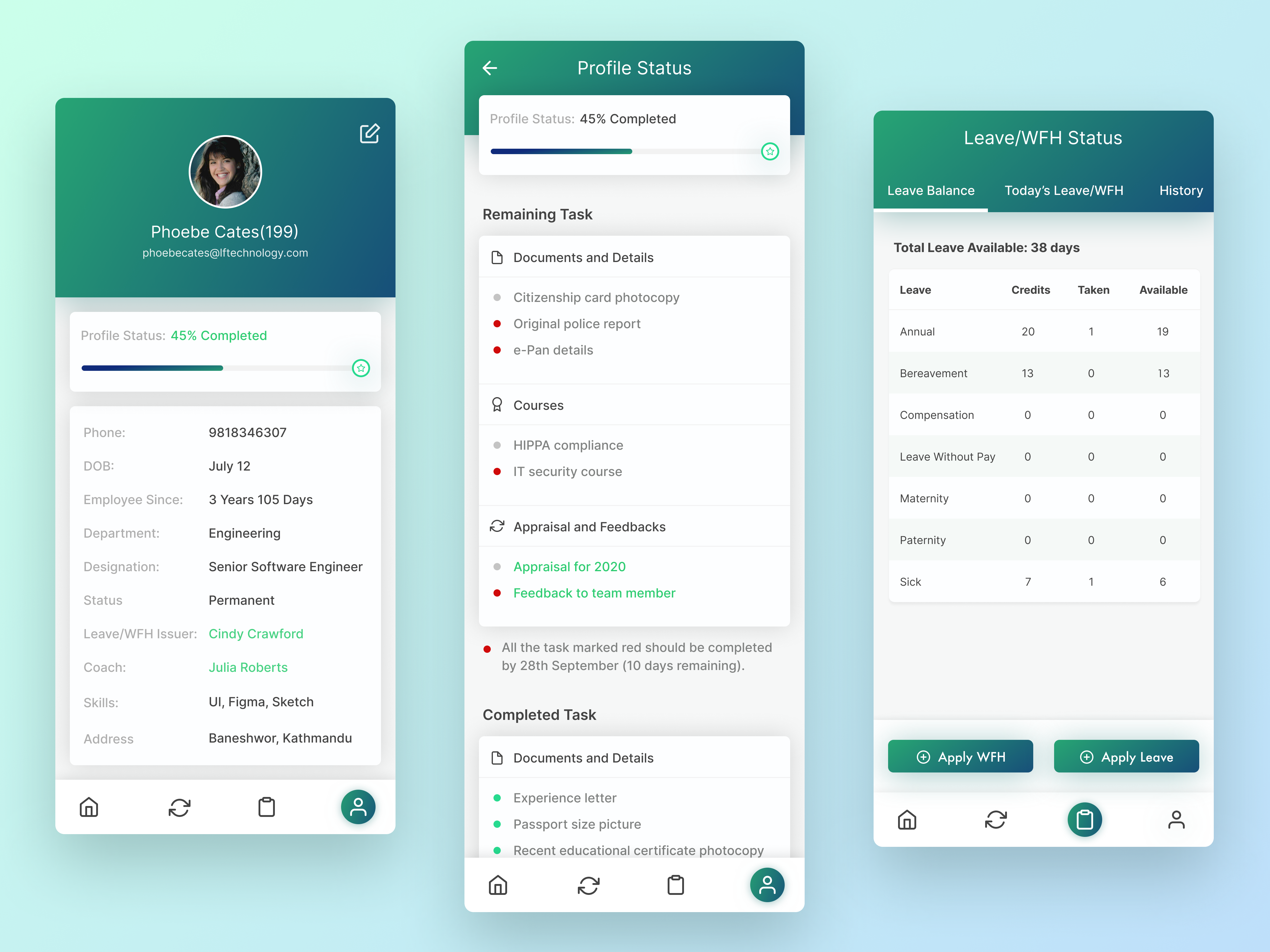 Employee Profile designs, themes, templates and downloadable graphic ...