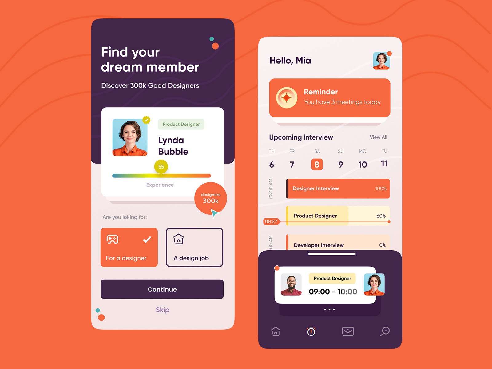 Hiress- Designers Job Mobile App! by Mehmet Özsoy for Orizon: UI/UX ...