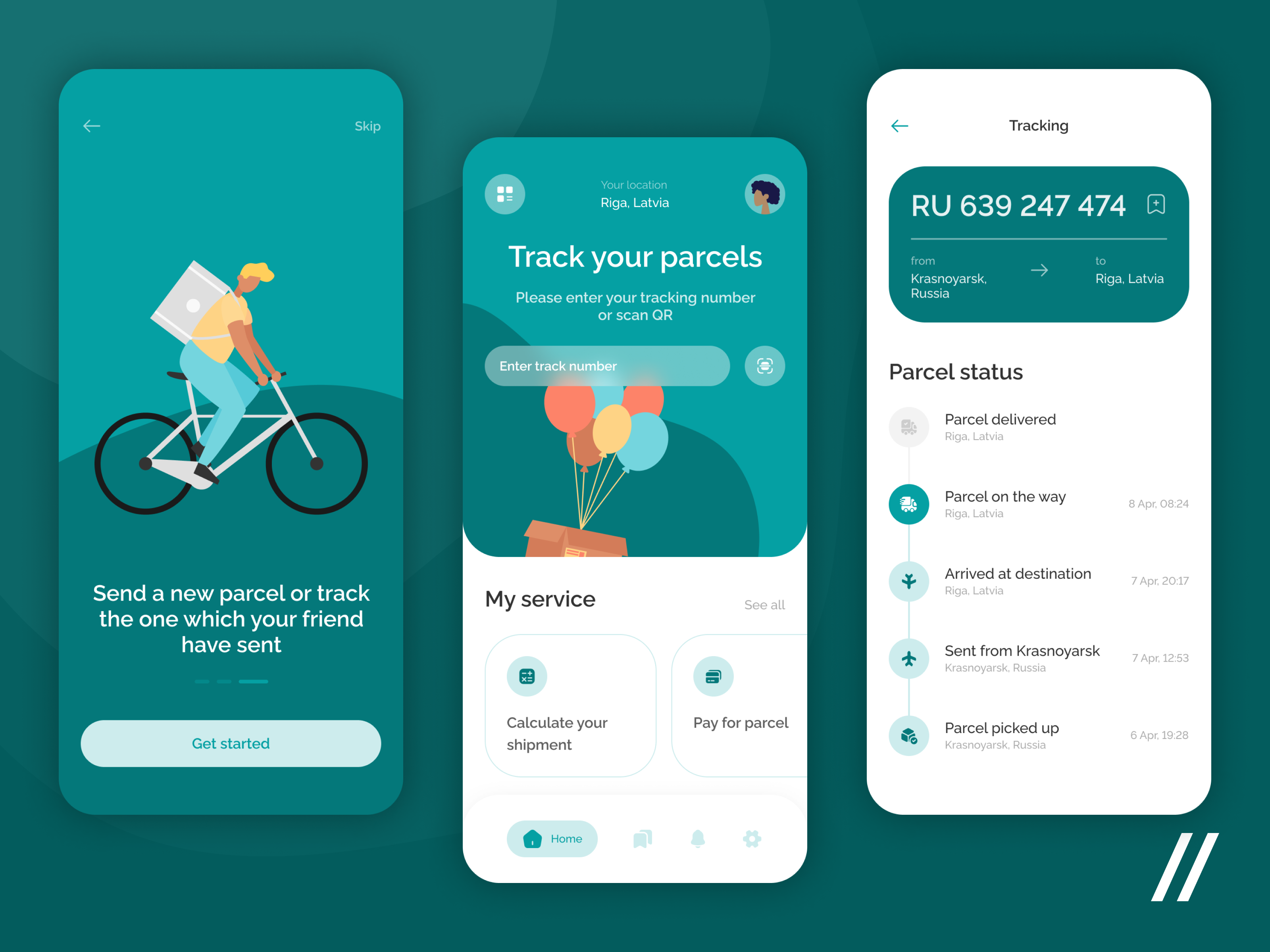 Parcel Tracking App by Purrweb UI/UX Agency on Dribbble
