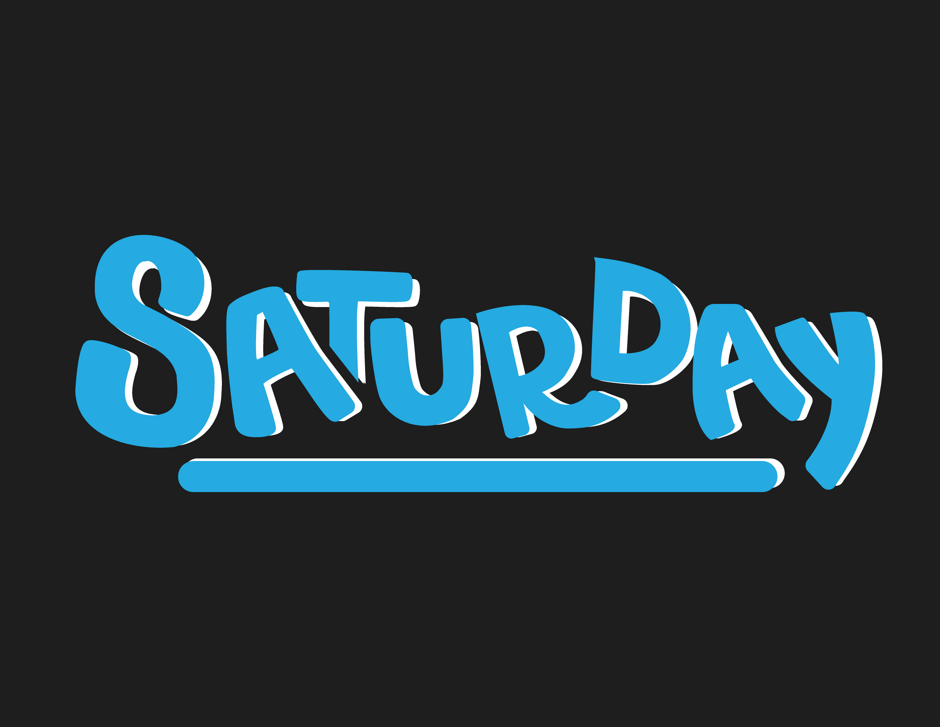 Saturday type by Bri LaShelle on Dribbble
