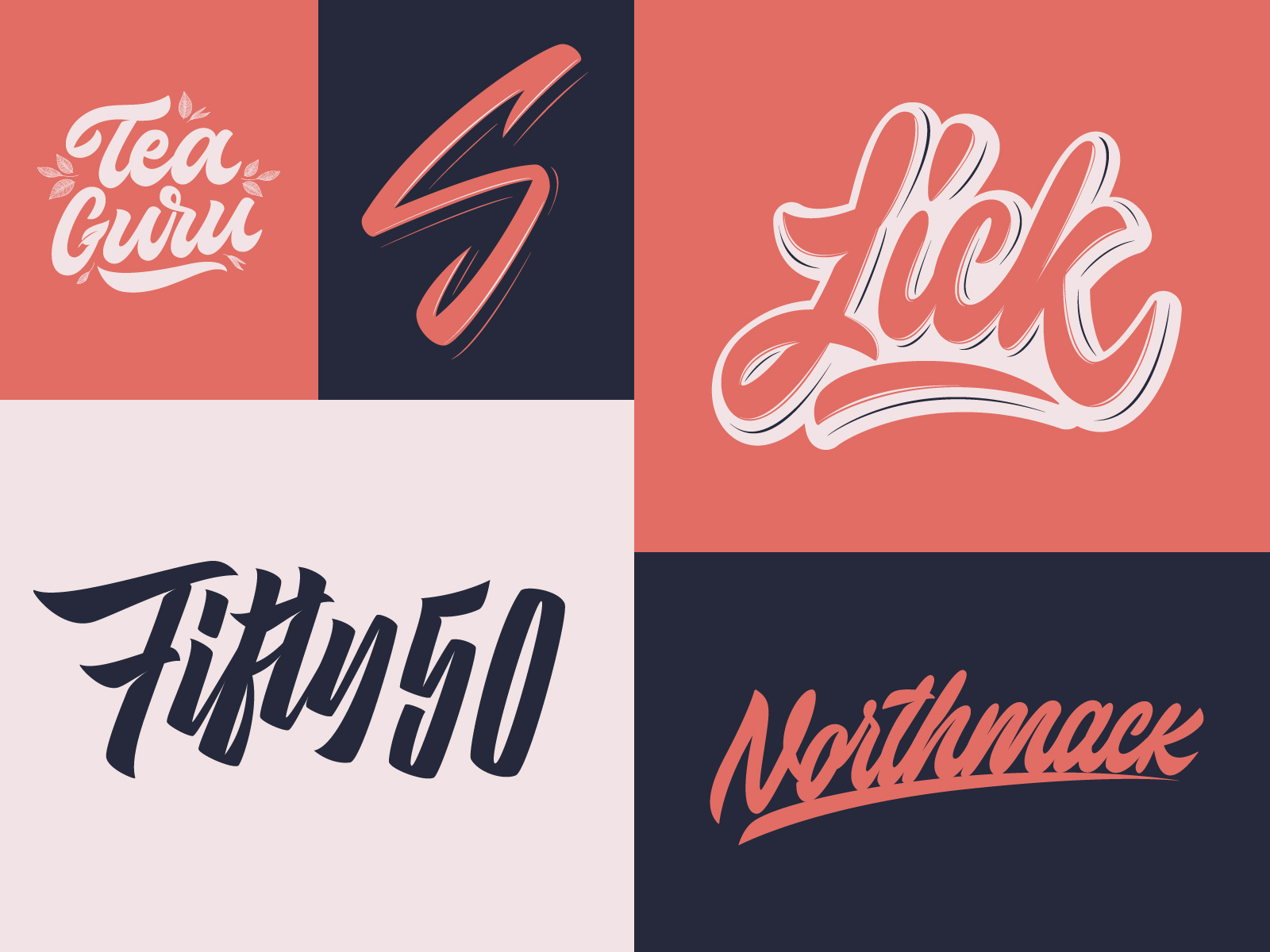 Lettering Logotypes Collection by Yevdokimov on Dribbble