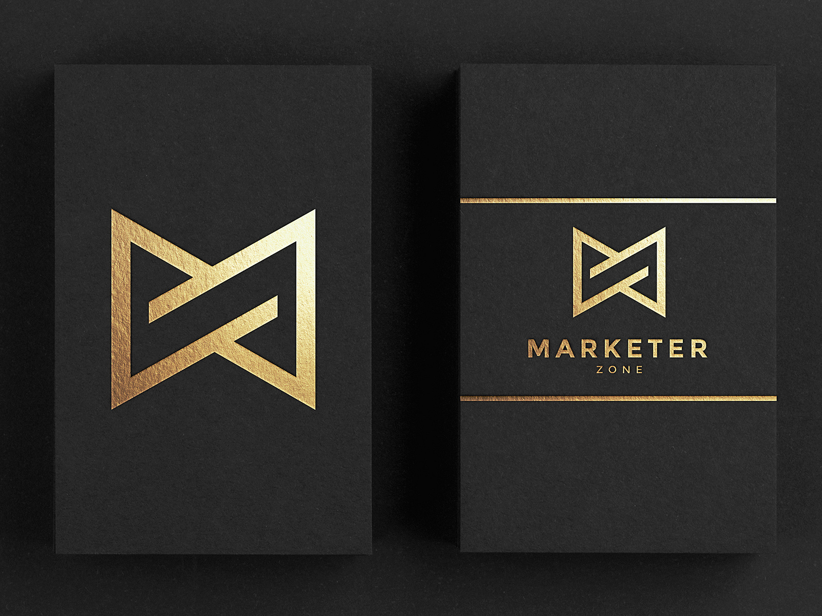 modern luxury monogram minimalist business m letter logo design by MD ...