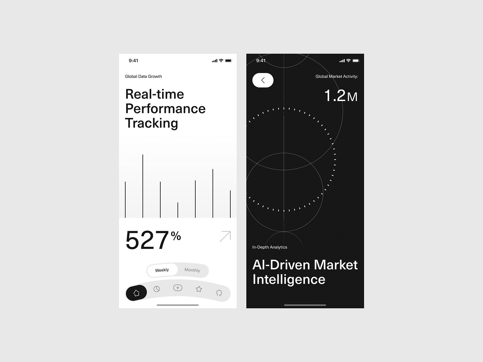 Minimalistic AI Data Monitoring App by Bohdan Ostafiiv for Spaceberry ...