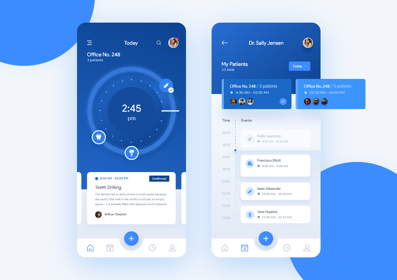 Daily UI Challenge 009/100 - Doctor's app by Ankur Tripathi on Dribbble