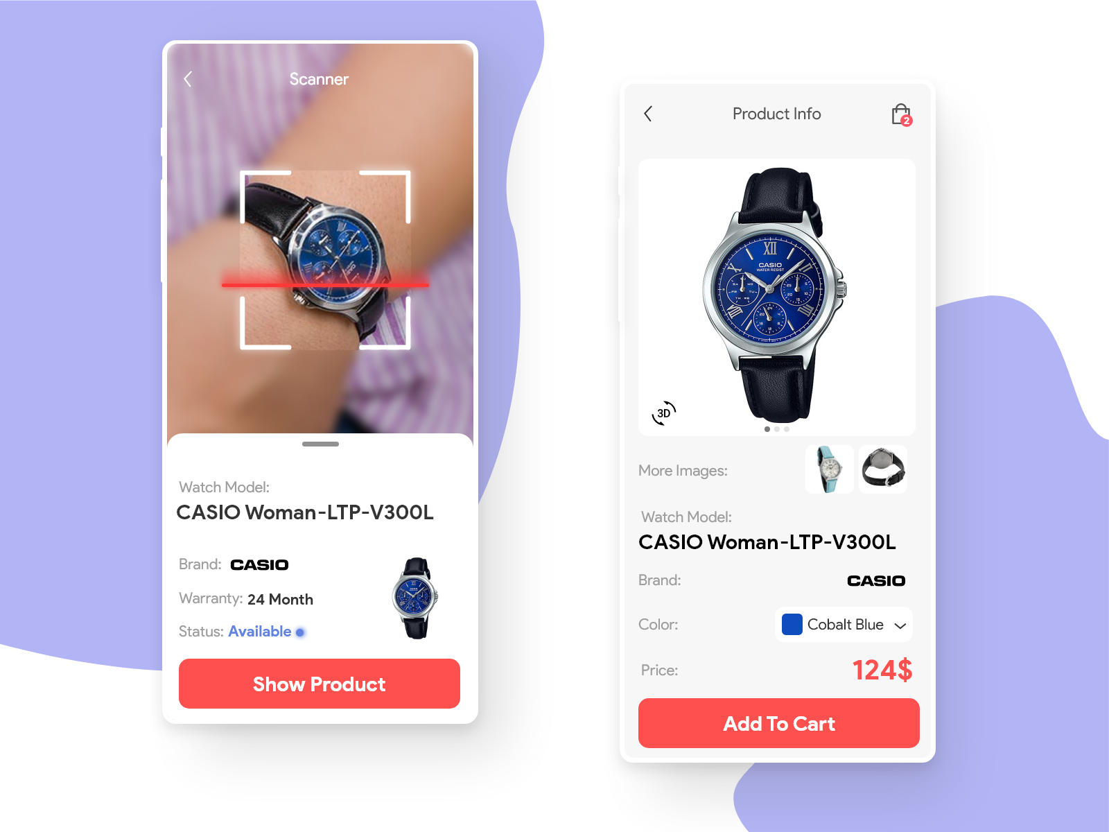 Watch Shopping App With Scanner by Taha Hamifar on Dribbble