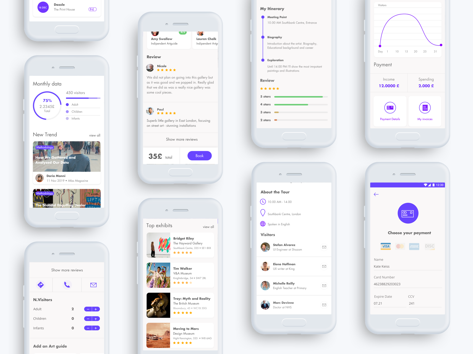 Artio - app design by Claudio Parisi on Dribbble