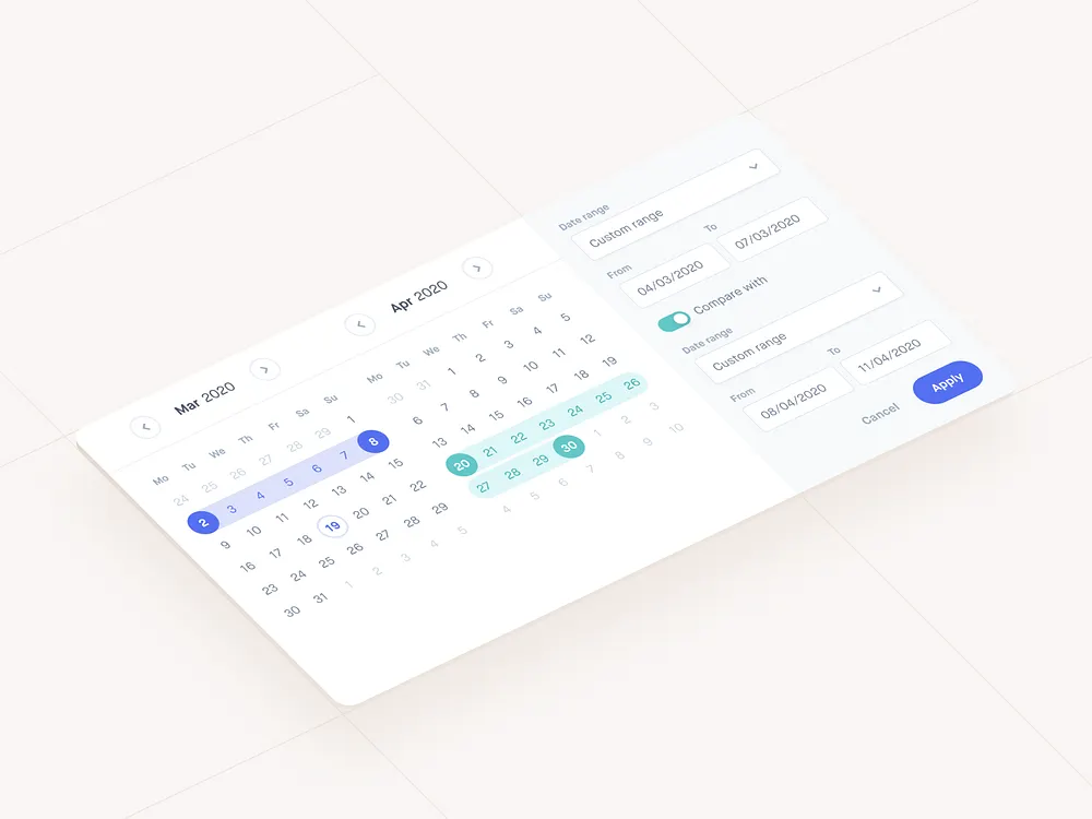 Browse thousands of Date Picker images for design inspiration | Dribbble