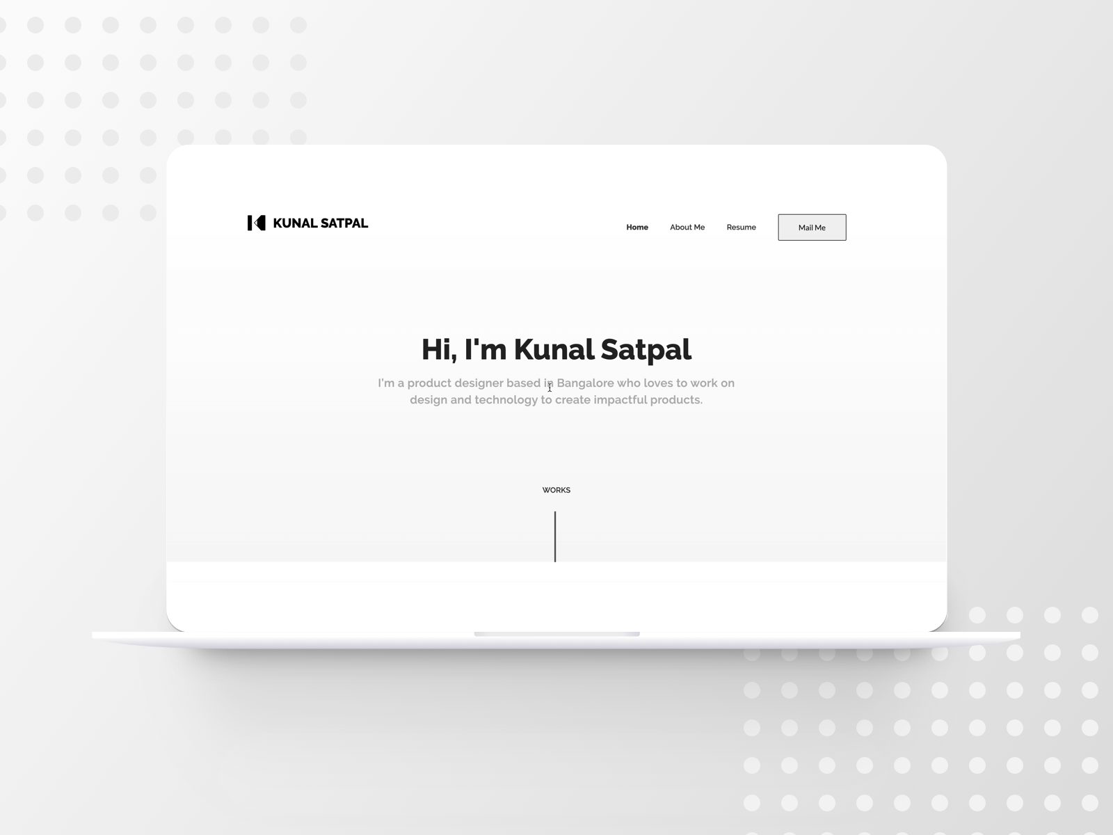 Iterating my Portfolio by Kunal Satpal on Dribbble