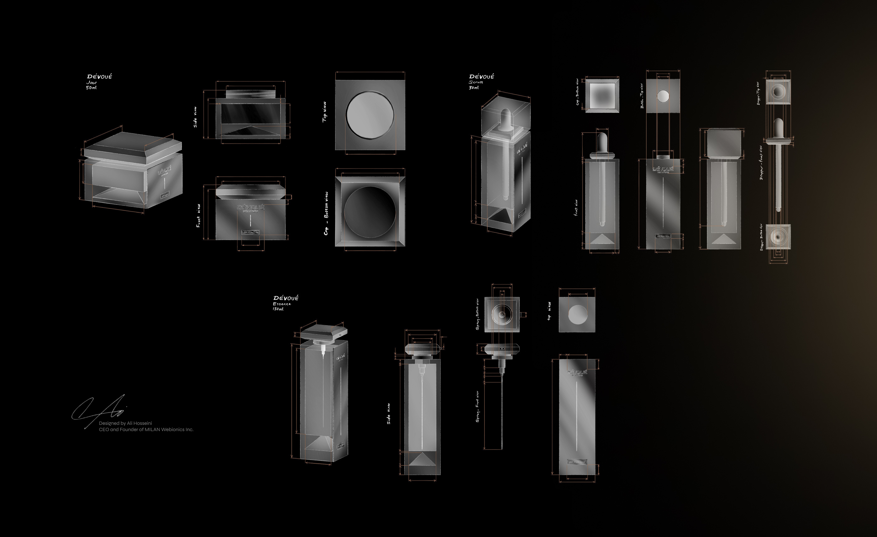 Dévoué de Nature - Luxury skincare by MILAN Webionics Inc. on Dribbble