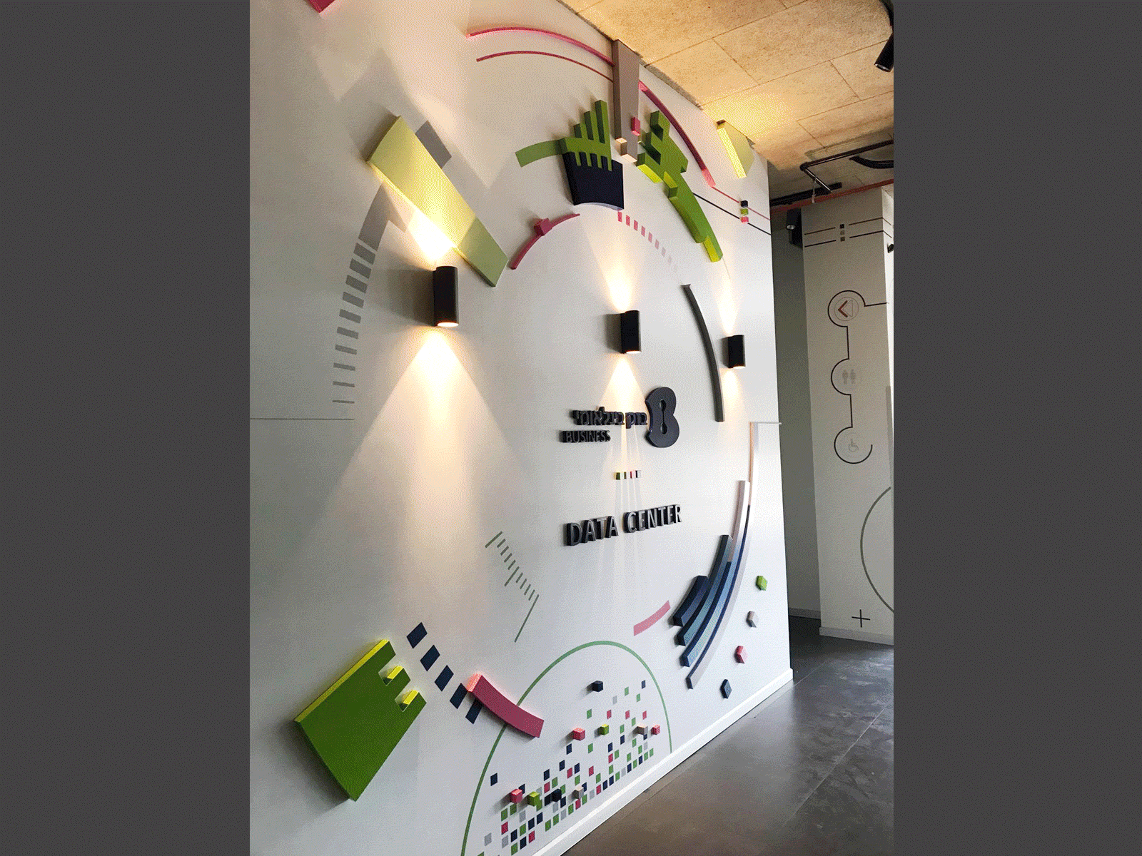 Bezeqint data center wall art by Tzvia Geller on Dribbble