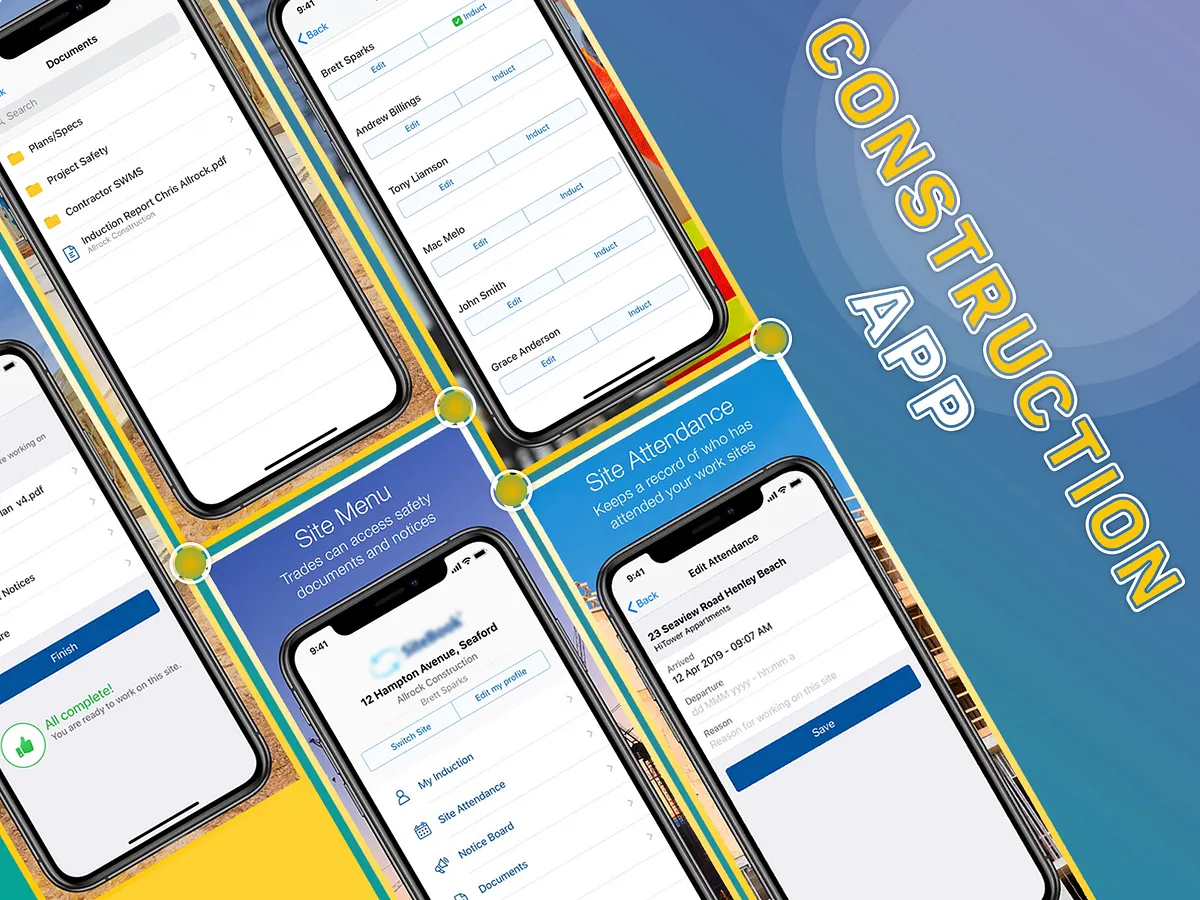 Construction App designs, themes, templates and downloadable graphic ...