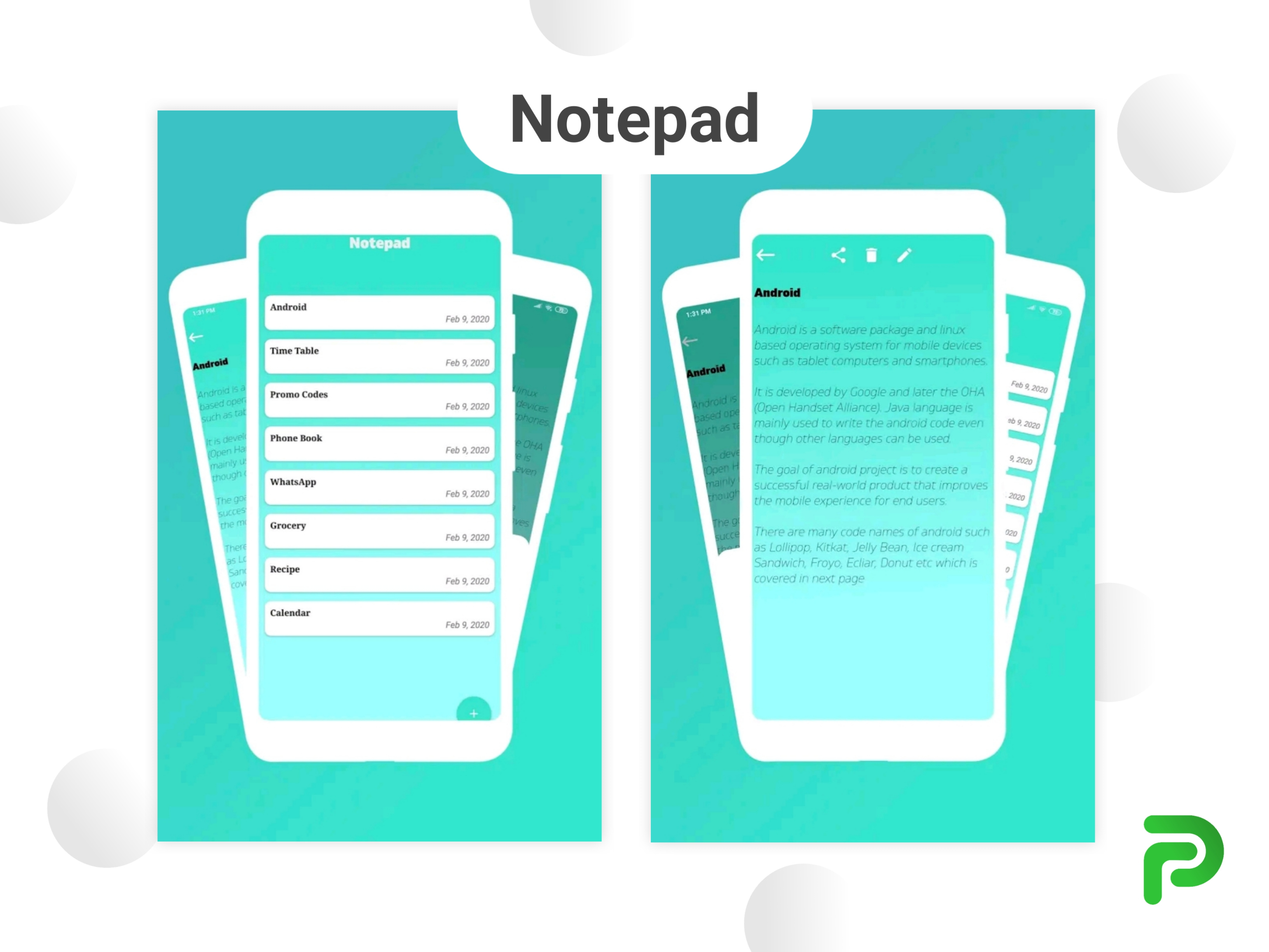 Notepad App UI by Thepssaini on Dribbble