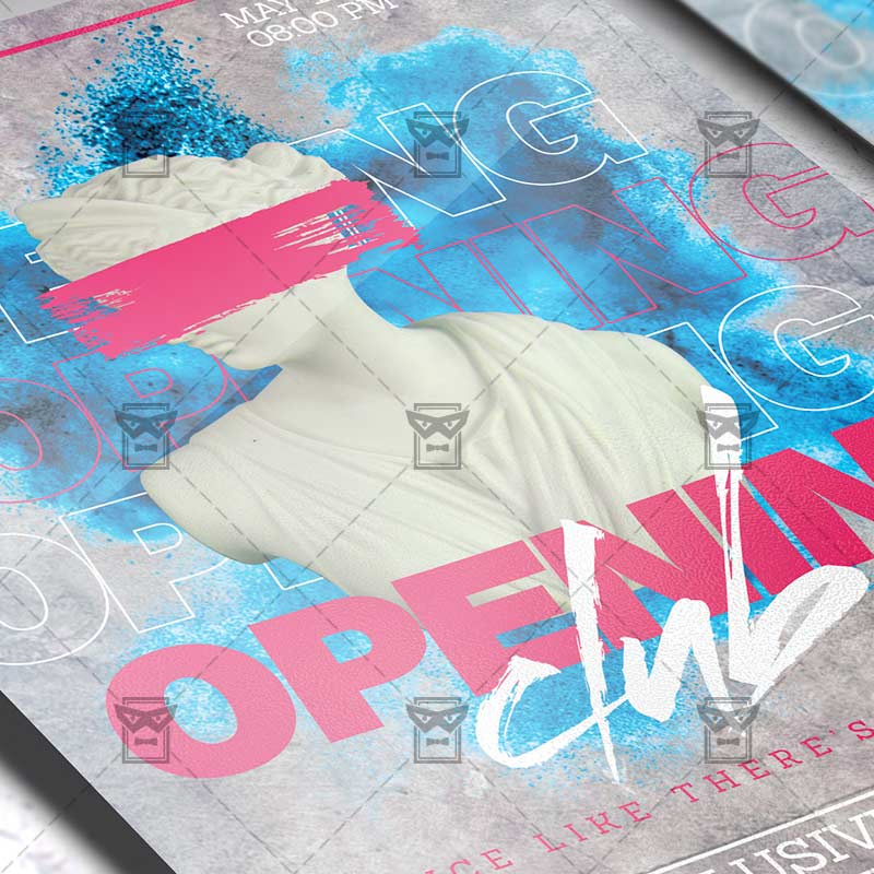 Club Opening Template - Flyer PSD + Instagram Ready Size by Exclusive ...