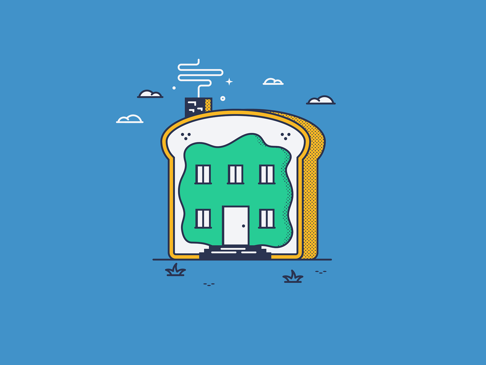 Avocado Toast House by Clint Hess for Siege Media on Dribbble