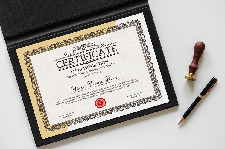 Certificate Template by UltimateTemplate on Dribbble