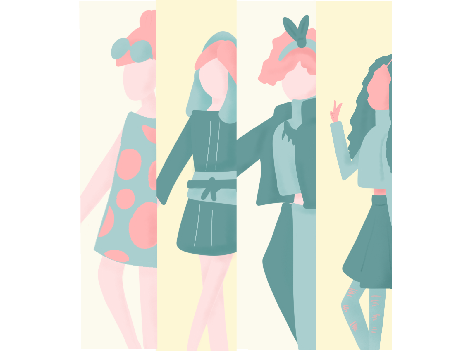 Time Travel with Fashion by Karen Wang on Dribbble