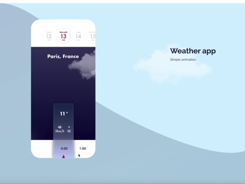 Weather by Stéphane ROMANO on Dribbble