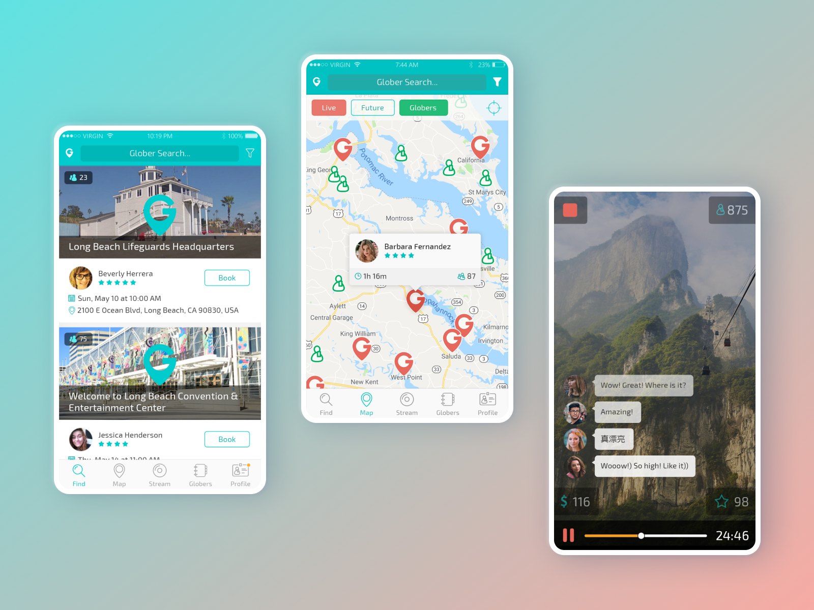 Live Stream App by Minu Vi on Dribbble