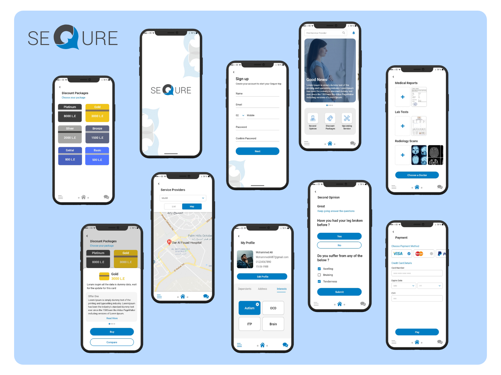 SeQure Mobile App by Marina Reda on Dribbble