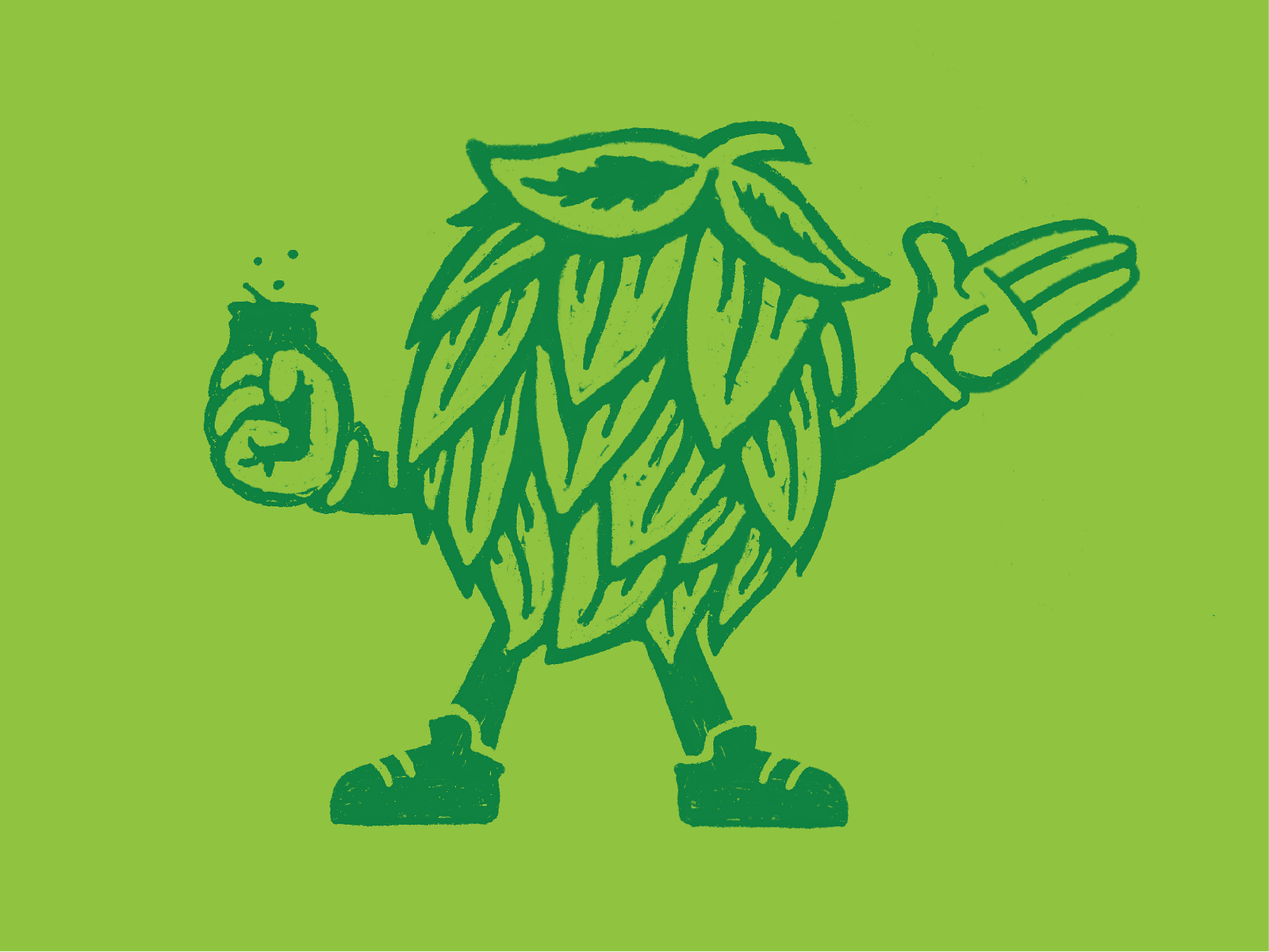 Southern hop illustration by Ryan Pickard on Dribbble