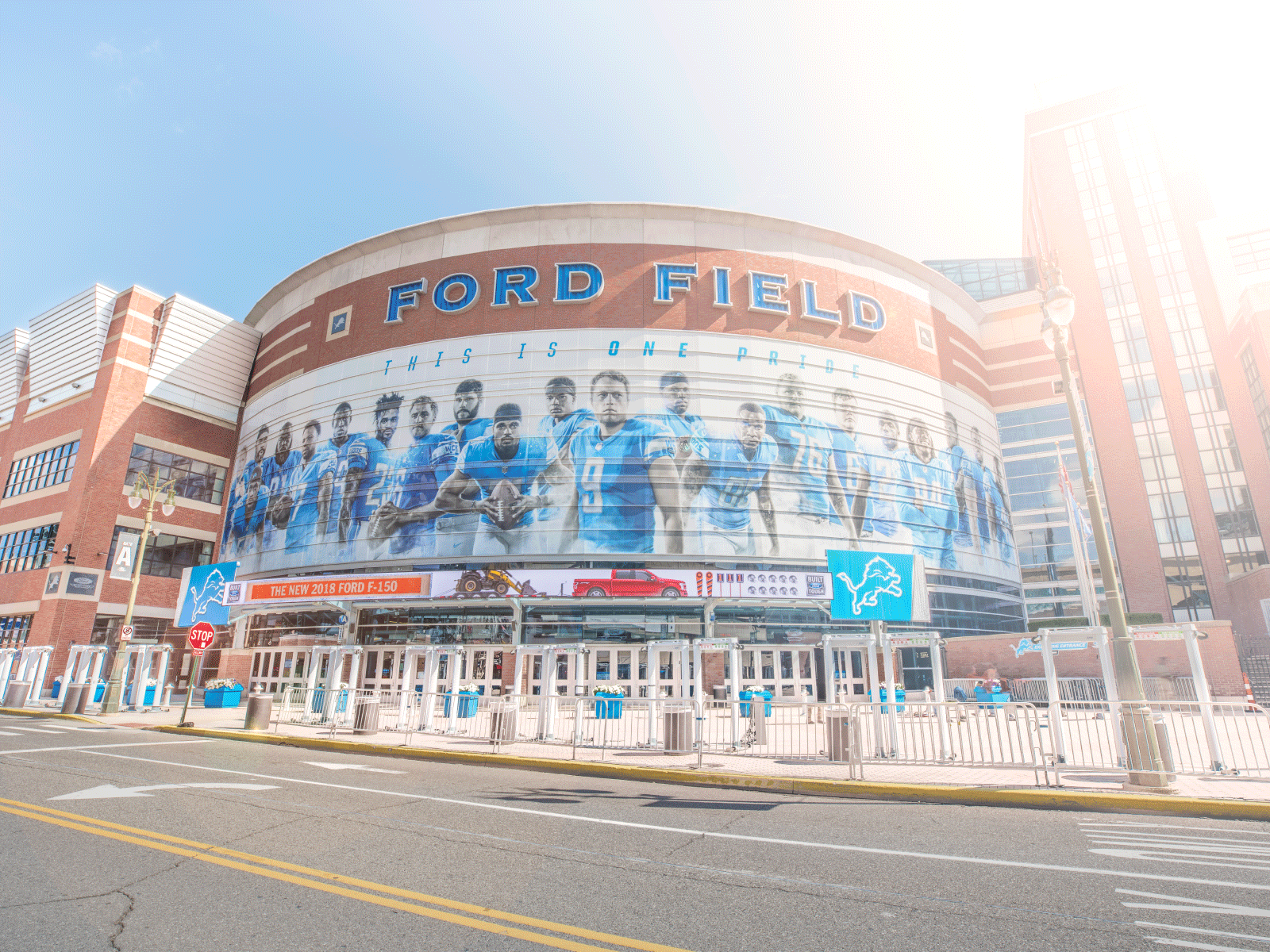 Ford Field Stadium Signage - Gate A by R. Biederman Design on Dribbble