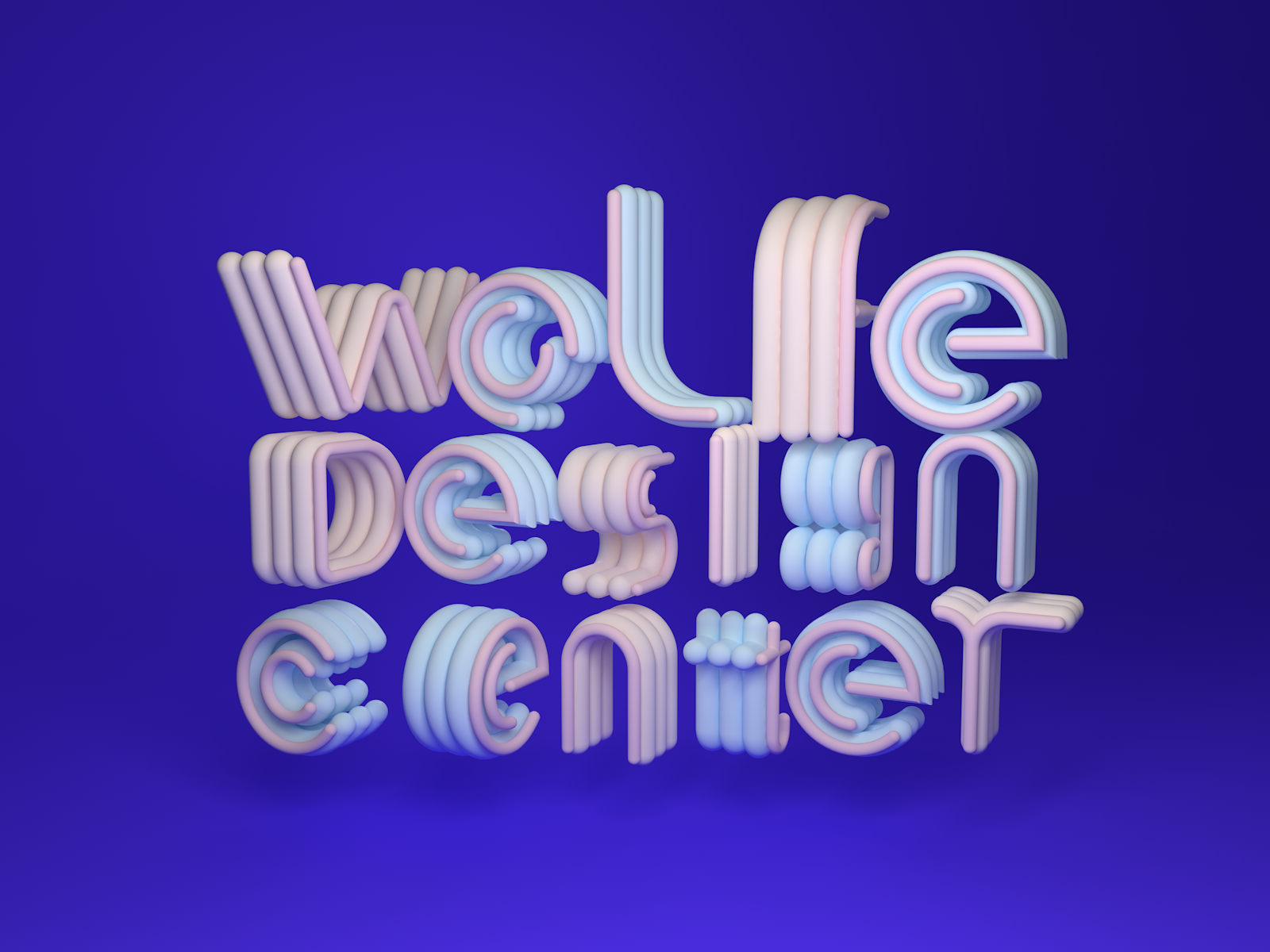 C4D Font！hope you like！ by Wolfe on Dribbble