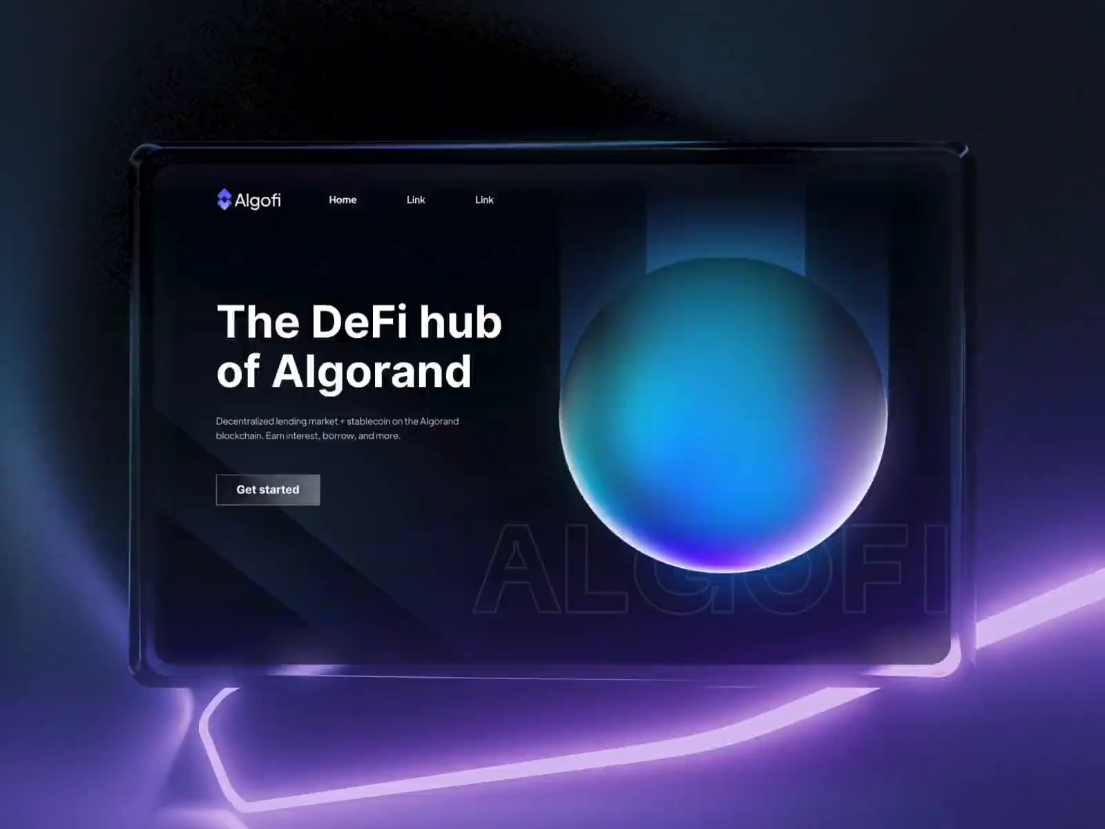 DeFi Landing Page by Bogdan Falin for QClay on Dribbble