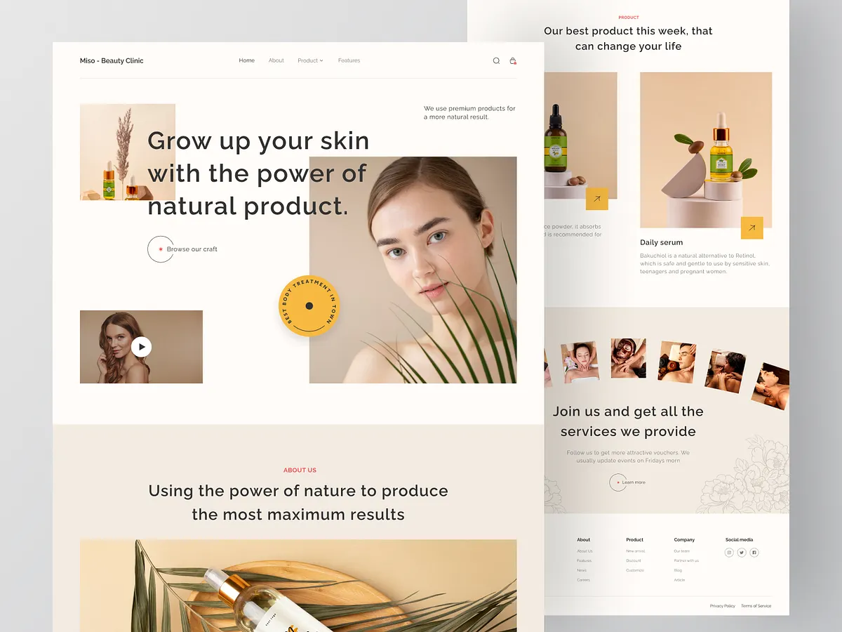 Beauty Website designs, themes, templates and downloadable graphic ...