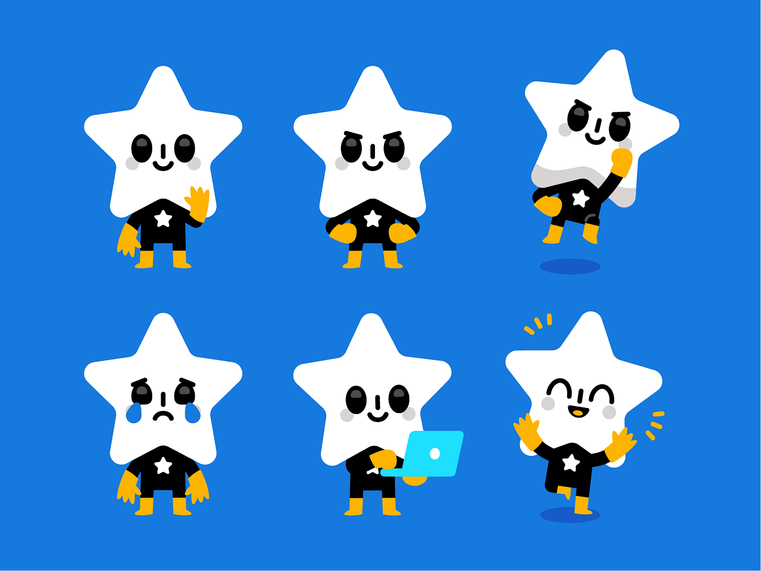 Star Superhero Mascot by Manu on Dribbble