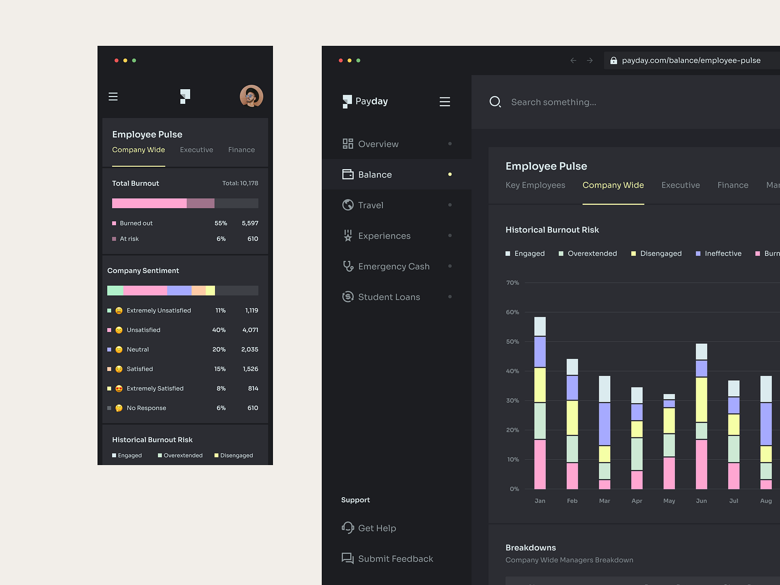 PayDay UI Exploration by Nicholas Ergemla for Steelmonk on Dribbble