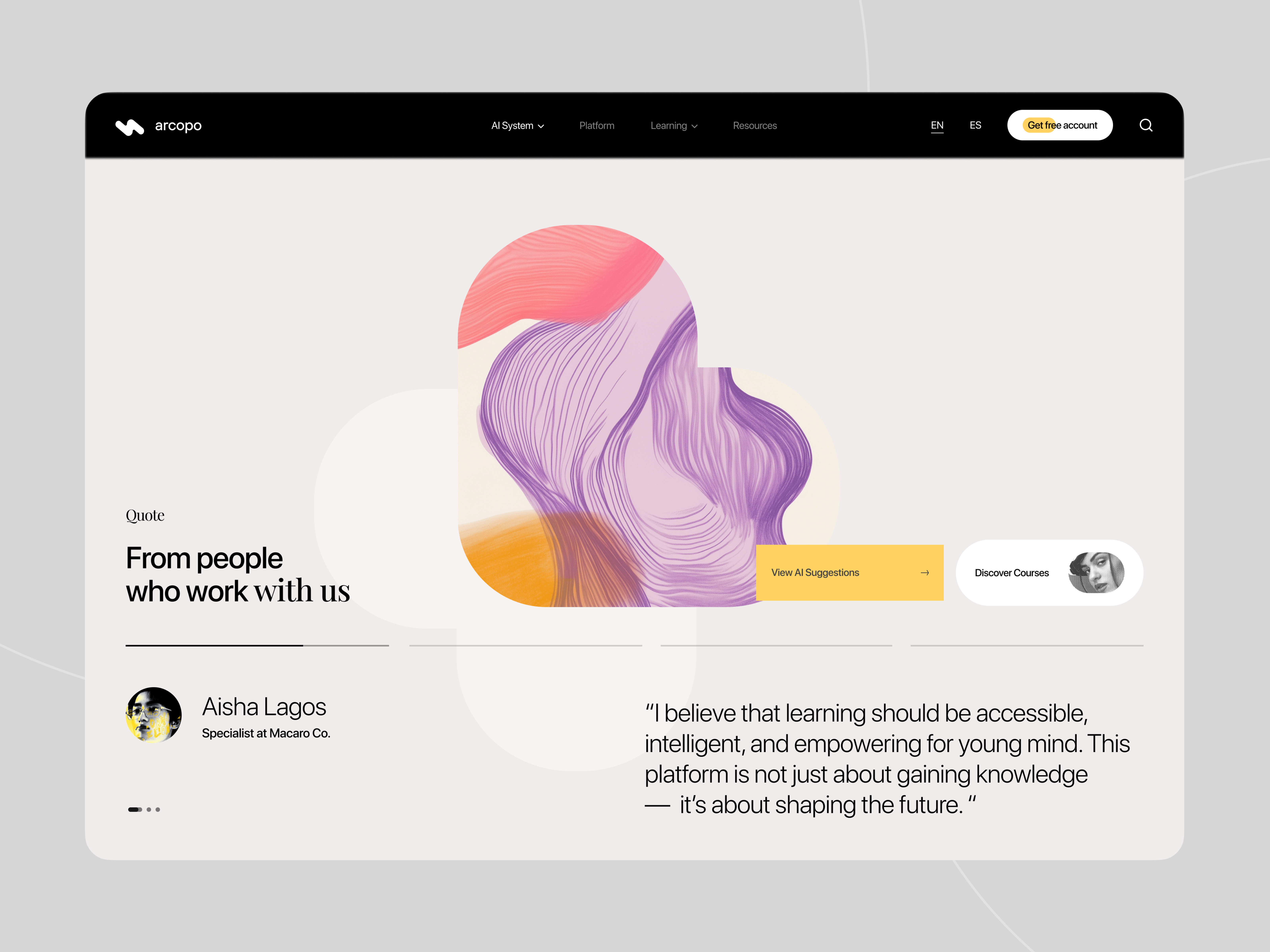 Ai Powered Learning Platform By Ronald Olsen For Awsmd On Dribbble