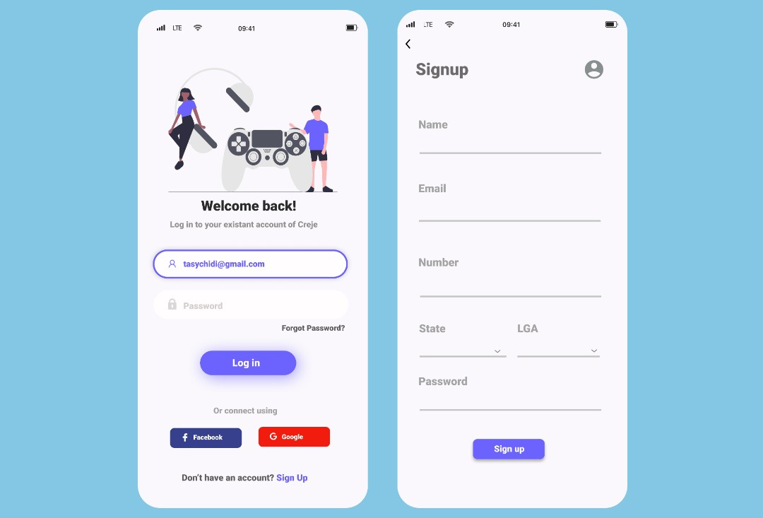 Sign up page UI design by Confidence Atasie on Dribbble