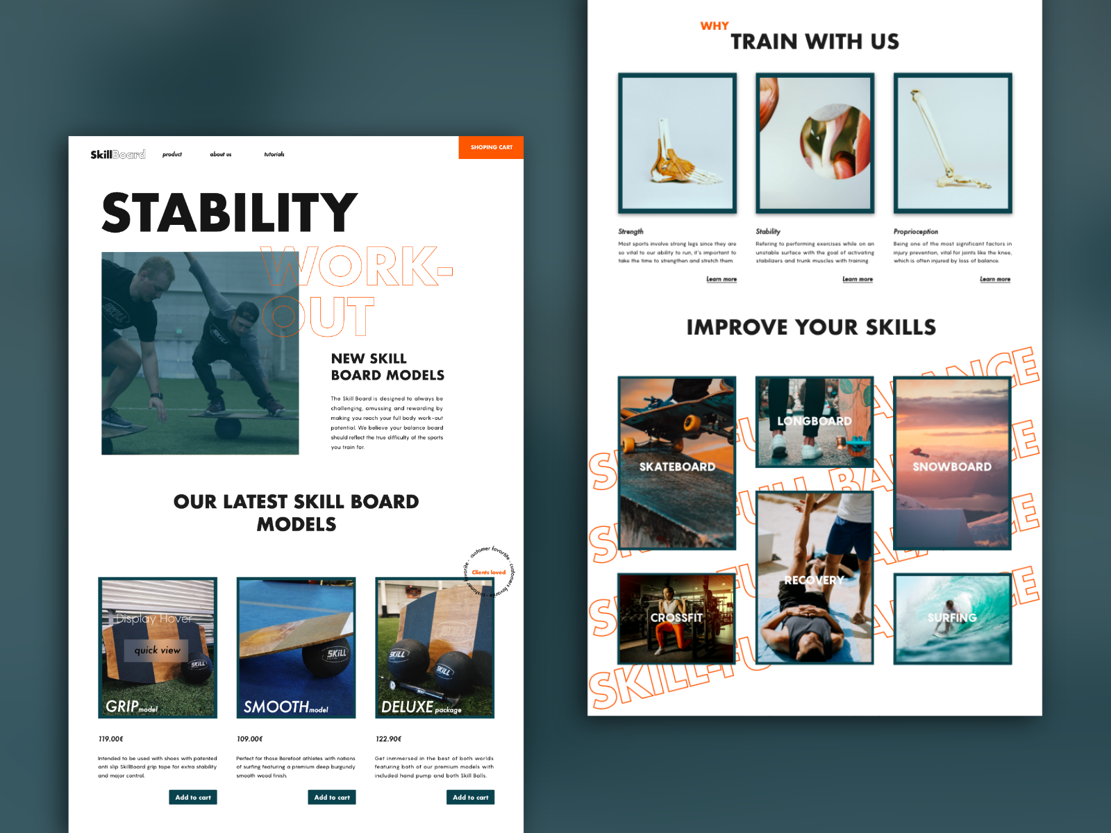 SkillBoard - Web Design by Sandro Raspaldo on Dribbble