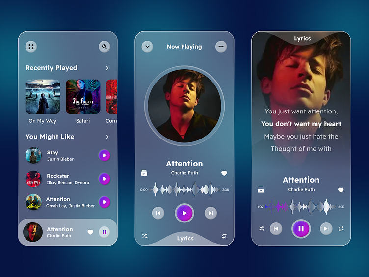 Music Player - App Design UI by MQoS UI/UX for MultiQoS on Dribbble