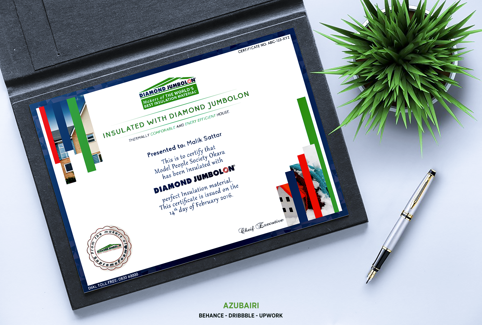 Certificate Design for Diamond Group by Ali Zubairi on Dribbble