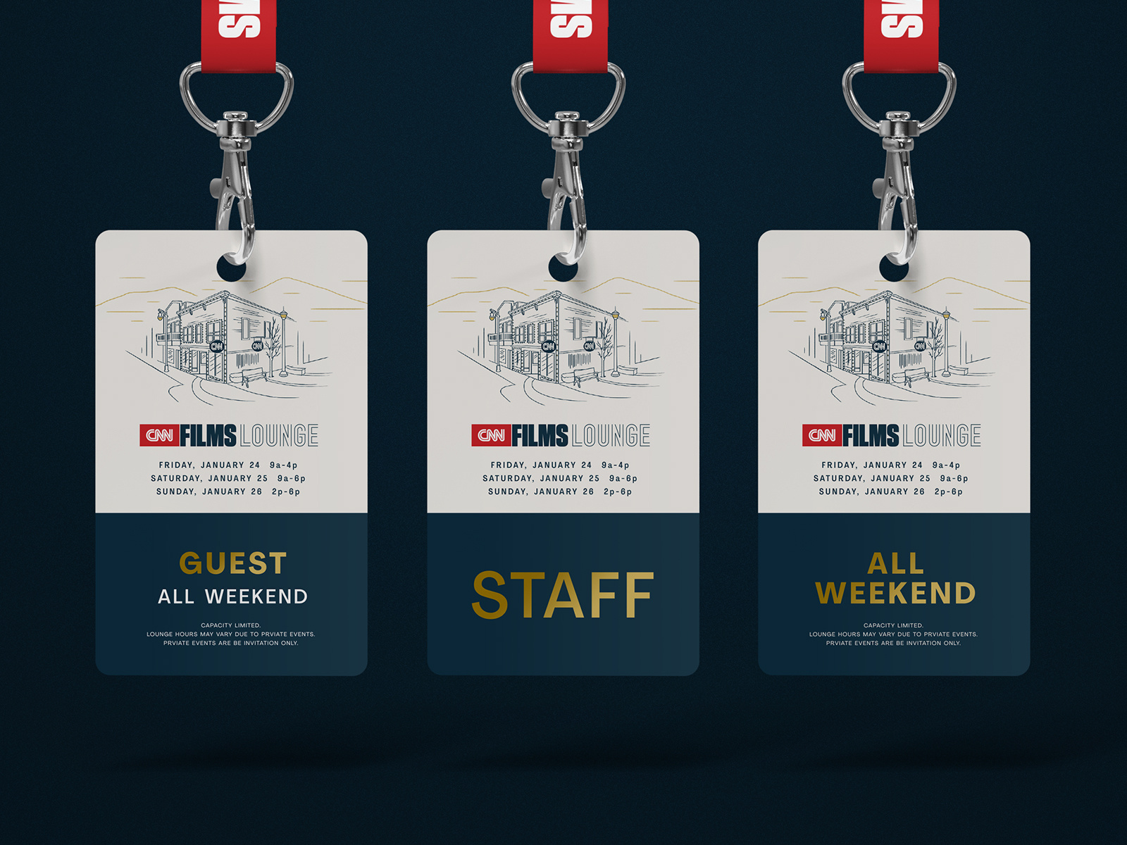 CNN Sundance Film Festival Credential Badges by Erik Weikert on Dribbble