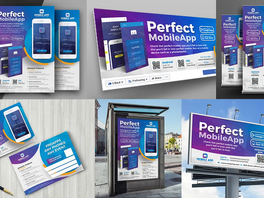 Mobile App Banner designs, themes, templates and downloadable graphic ...