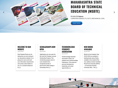 Techknowledge Publications home page by Seema Lunavat on Dribbble