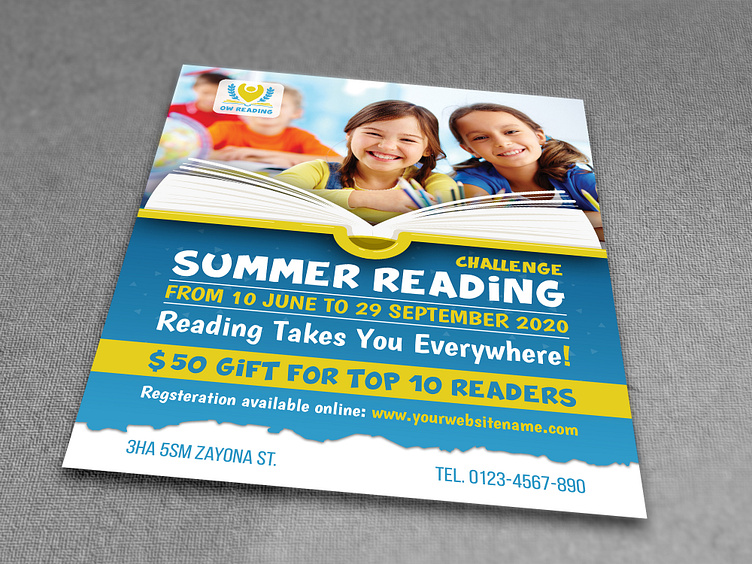 Summer Reading Flyer Template by OWPictures on Dribbble